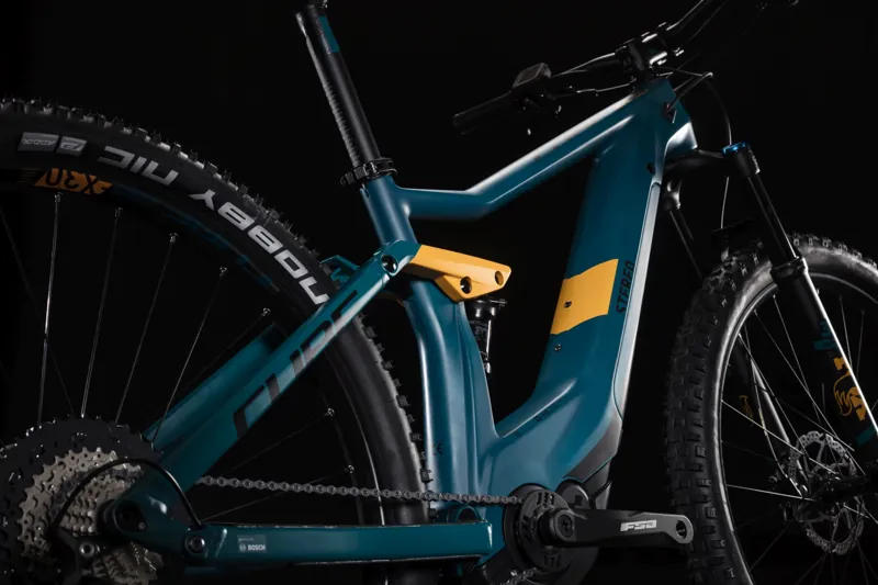 Cube Stereo Hybrid 120 Carbon SL 500 Pedal Assist Pine/Orange