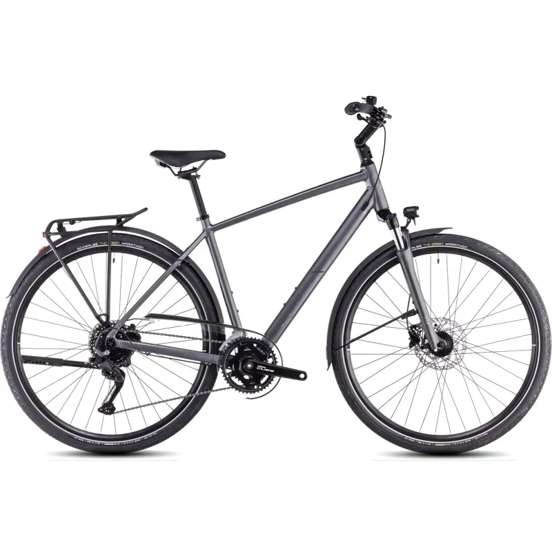 Cube Touring Pro Hybrid Bike in Slab Grey/Metal