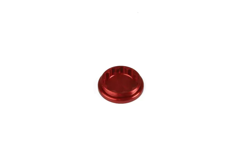 Hope V2 Caliper Bore Cap in Red
