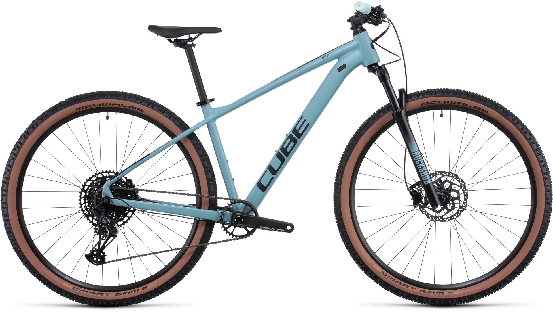 2022 Cube Access WS SL Hardtail Mountain Bike in Blue and Black