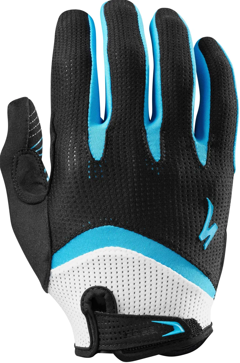 Specialized Body Geometry Gel Long Finger Glove Cyan