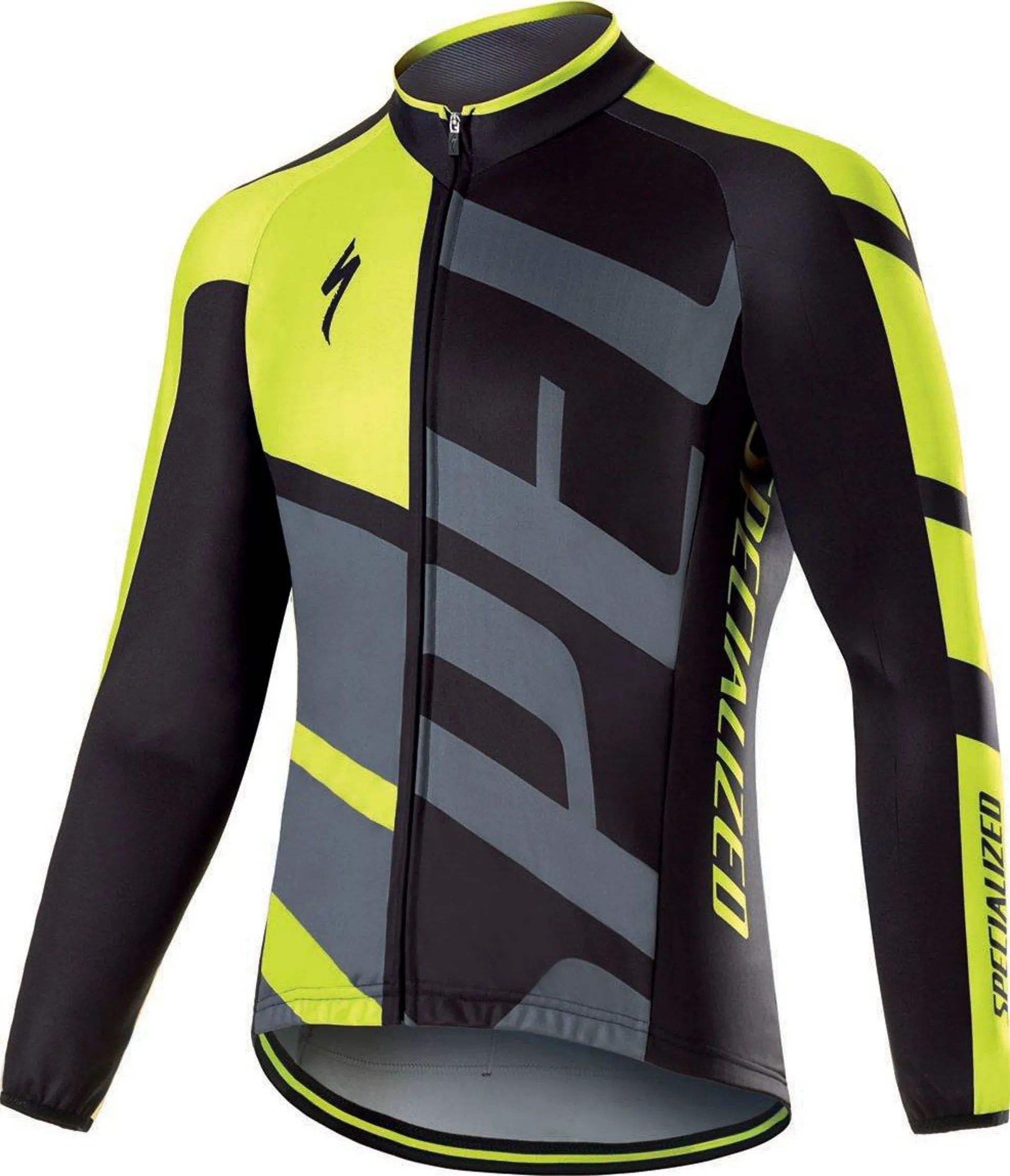 Specialized Element RBX Comp Logo Long Sleeve Jersey Neon Yellow