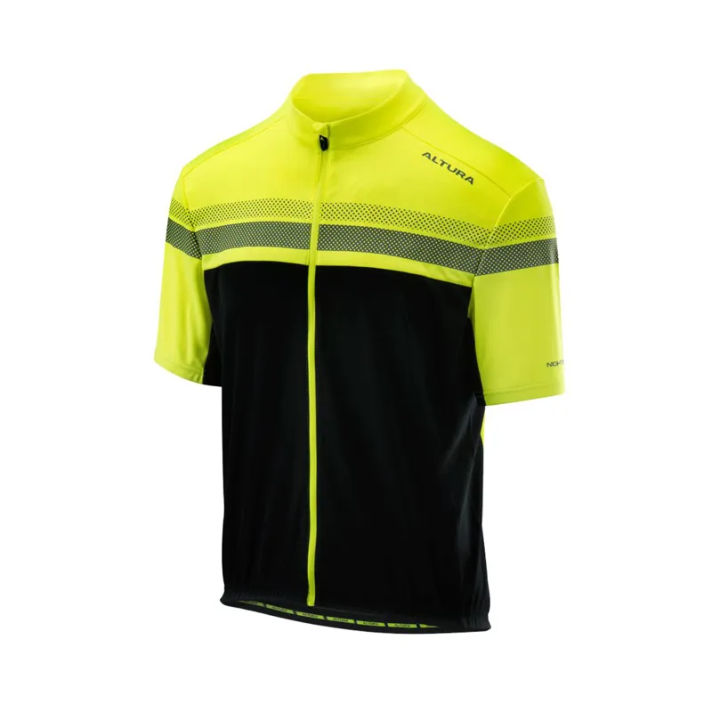 Altura Night Vision Short Sleeve Jersey Hi-Vis Yellow/Black